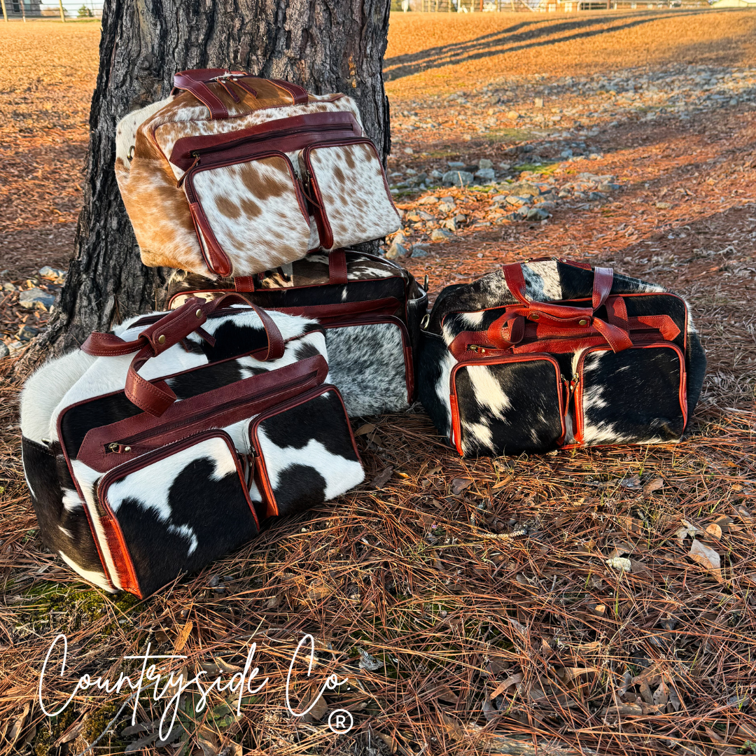 Saddlemen Carry All Cowhide Duffle Travel Bag – Countryside Co.