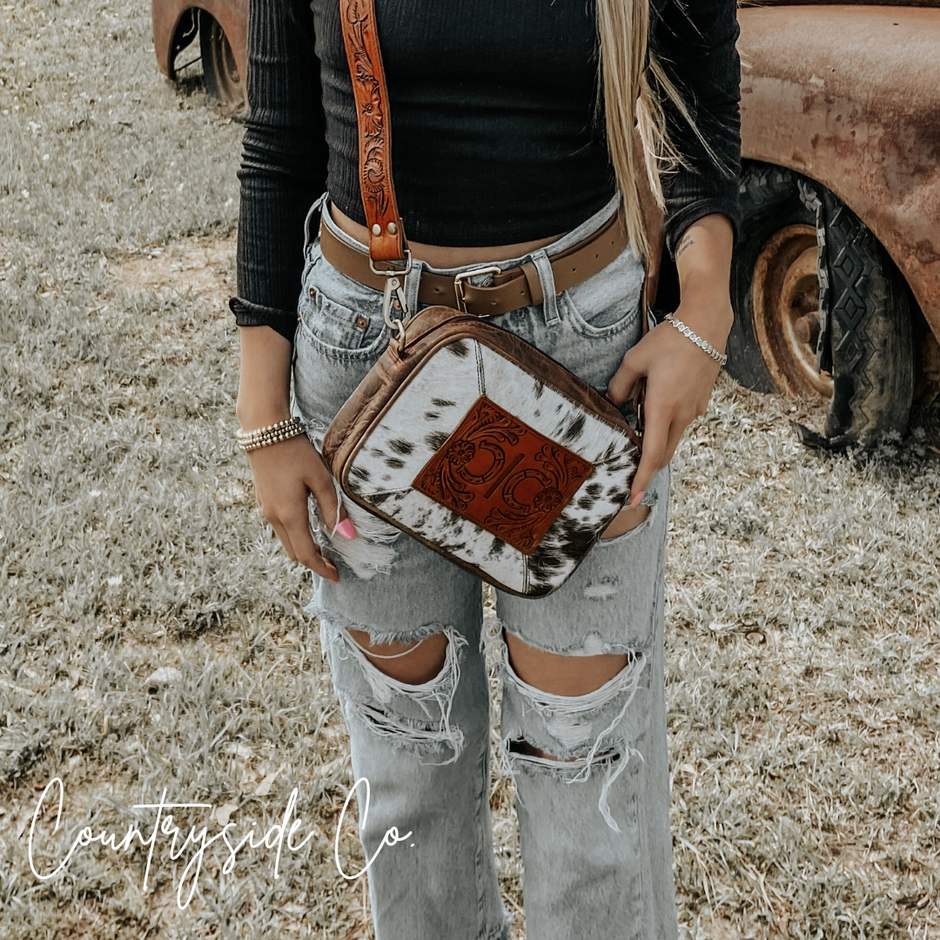 Western cowhide fringe purses, bags & conceal carry for women ...