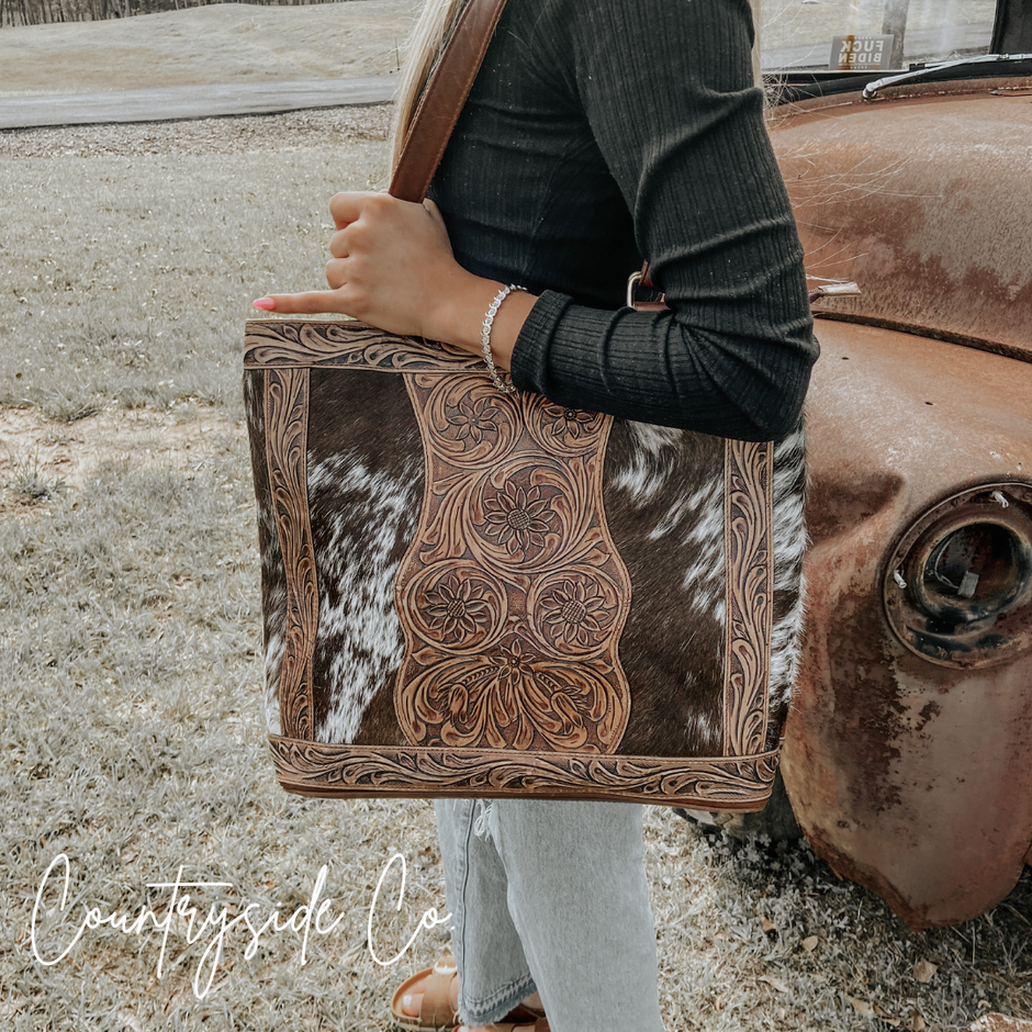 Western Cowhide Purses, Wallets & Weekender bags & More from Texas ...