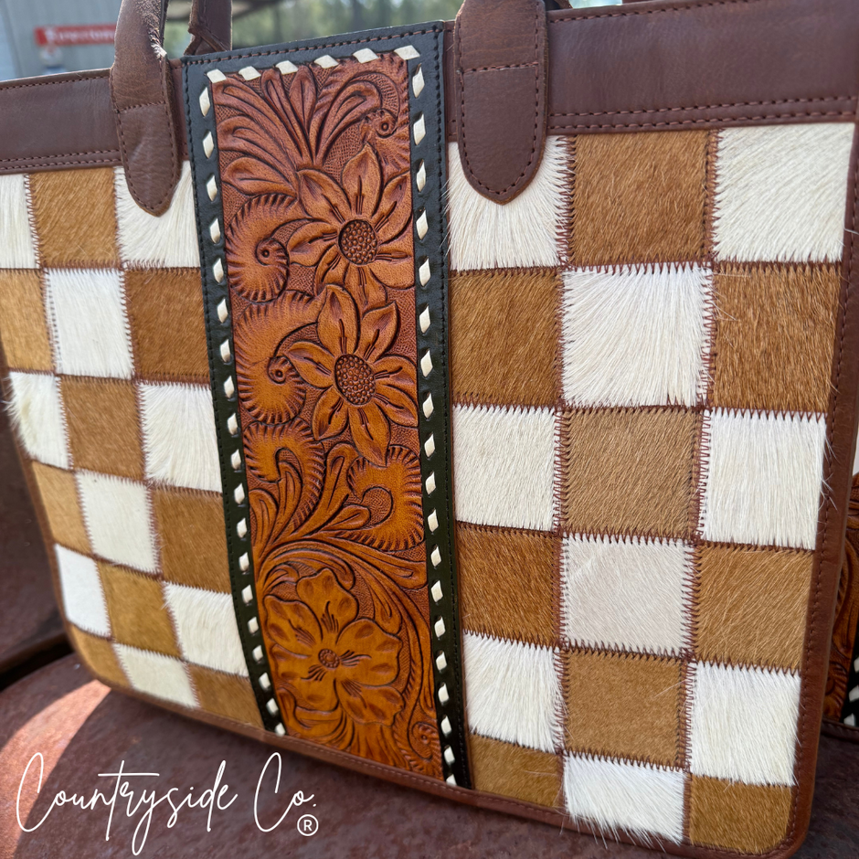 Genuine Leather Purses & Wallets | Tooled Leather-Cowhide | Handmade ...
